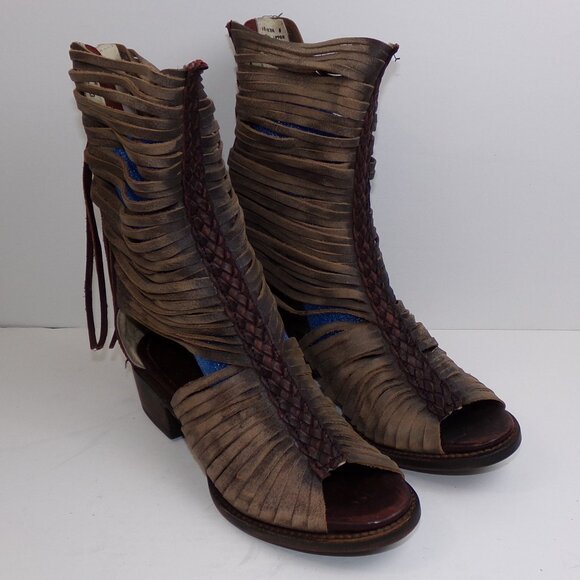 Freebird by Steven | Shoes | Freebird By Steven India Cage Cutout Boot Gladiator Sandals Boho ...